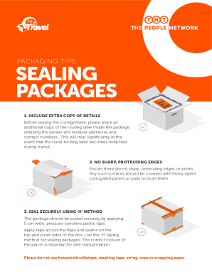 Fillable Online How To Effectively Pack, Seal, and Label a Shipment ...