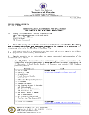 Fillable Online division memorandum - Schools Division of Nueva Vizcaya ...