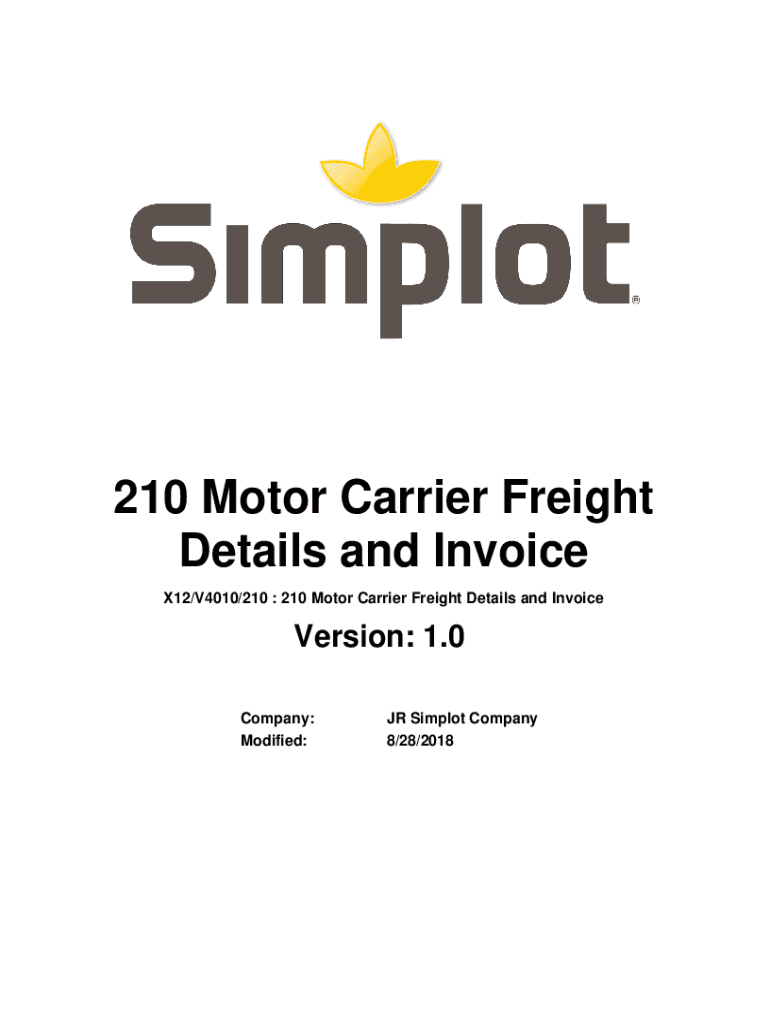 Fillable Online Motor Carrier Freight Details and Invoice - 210 Fax Email Print - pdfFiller