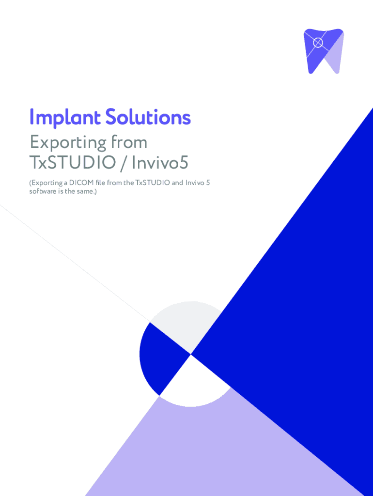 Fillable Online How to Export from Tx STUDIO/Invivo 5 Fax Email Print ...