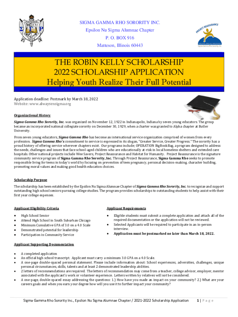 Fillable Online Epsilon Nu Sigma Alumnae Chapter of Sigma ... - Facebook Fax Email Print - pdfFiller