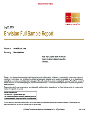 Fillable Online Envision Full Sample Report Fax Email Print - pdfFiller