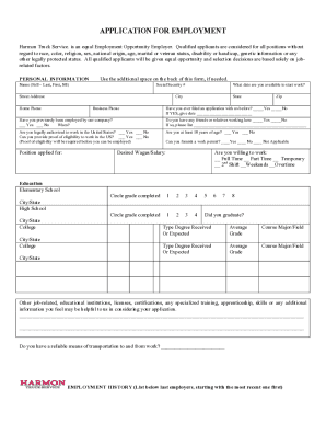 Fillable Online Driver's Application for EmploymentR and E Enterprises ...