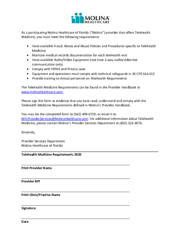 Fillable Online Fillable Online s a participating Molina Healthcare of ...