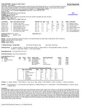 Fillable Online Sporting life racing results fast results today Fax ...