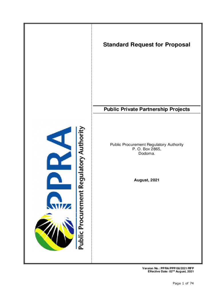 Fillable Online Standard Request for Proposal Fax Email Print - pdfFiller