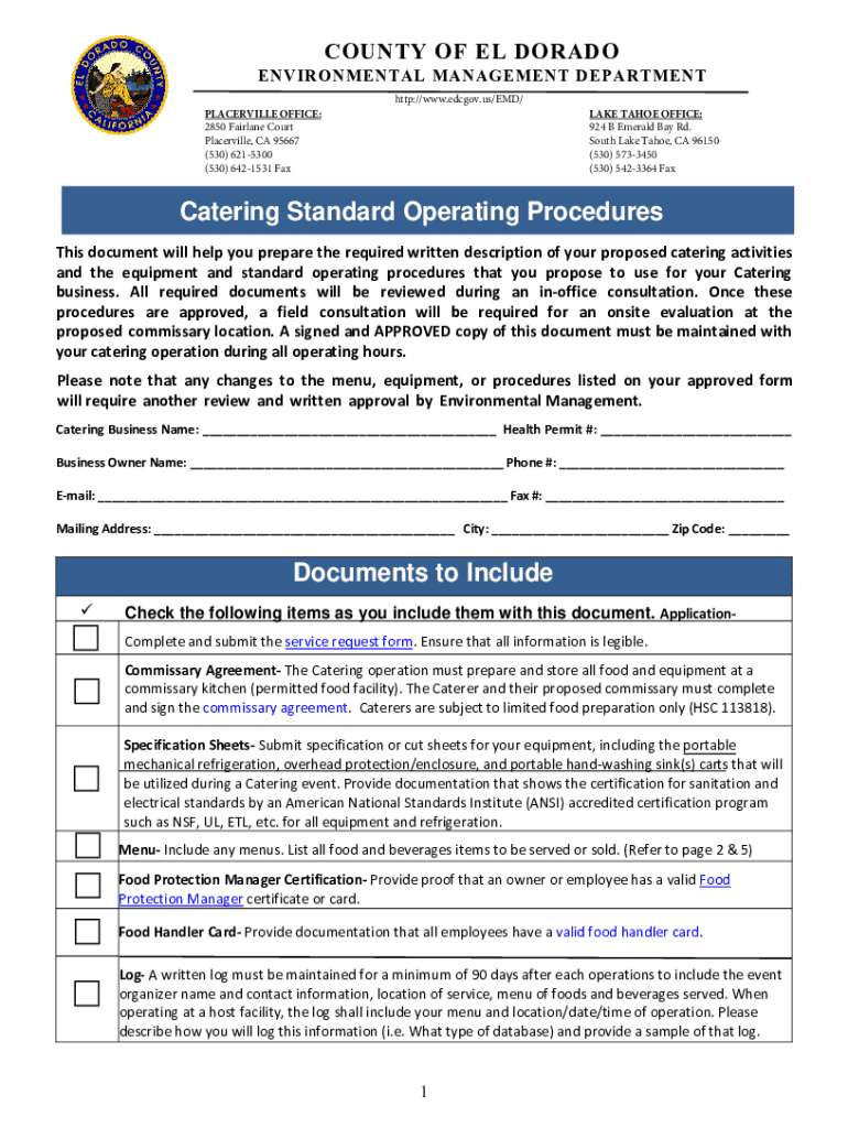 Fillable Online Solid Waste Main Info - El Dorado County Fax Email ...