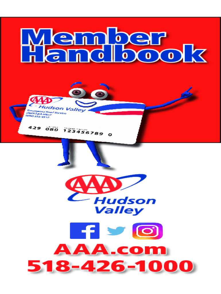 Fillable Online Your Aaa Member Handbook Member Benefits Services Fax ...
