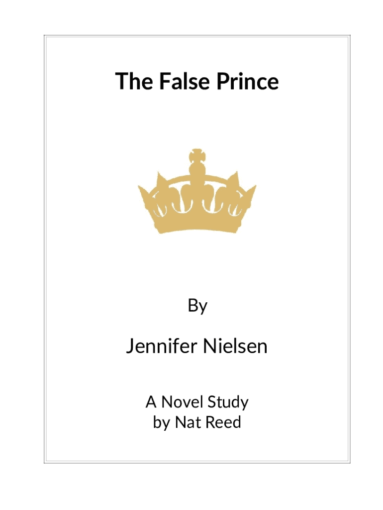 Fillable Online Book Review: The False Prince by Jennifer A. Nielsen ...