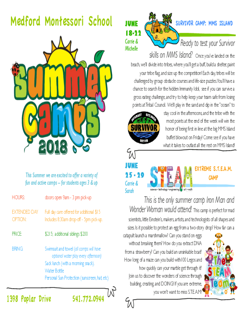 Fillable Online Medford Montessori School Fax Email Print - pdfFiller