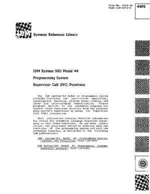 Fillable Online Systems Reference Library IBM System/360 Operating System Fax Email Print ...