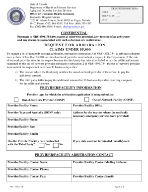 Fillable Online Nevada Department of Health & Human Services Aging and ...