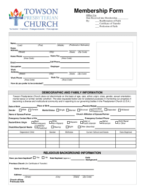 Fillable Online Adult New Member Information Sheet Fax Email Print ...