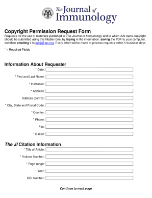 Fillable Online The JI -- Copyright Request Form Fax Email Print ...