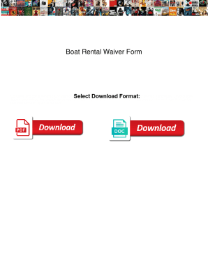 Fillable Online Boat Rental Waiver Form. Boat Rental Waiver Form frog ...