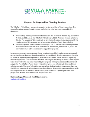 Fillable Online 50+ SAMPLE Cleaning Service Request Proposal in PDF Fax ...