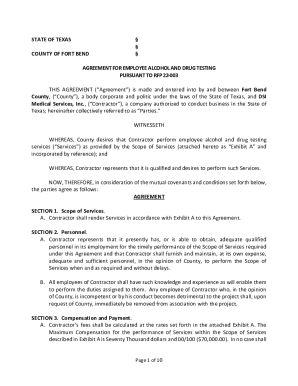Fillable Online Drug Testing: Last Chance Agreement Fax Email Print ...