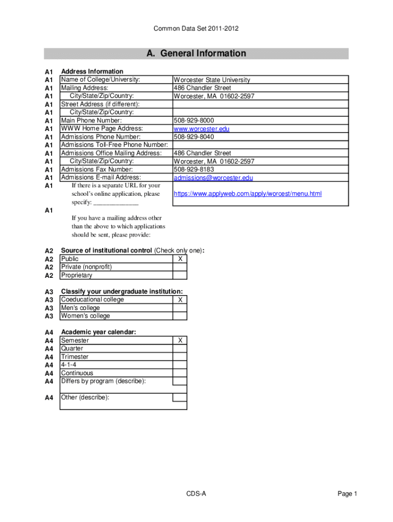 Fillable Online Common Data Set University Of Pennsylvania Fax Email ...