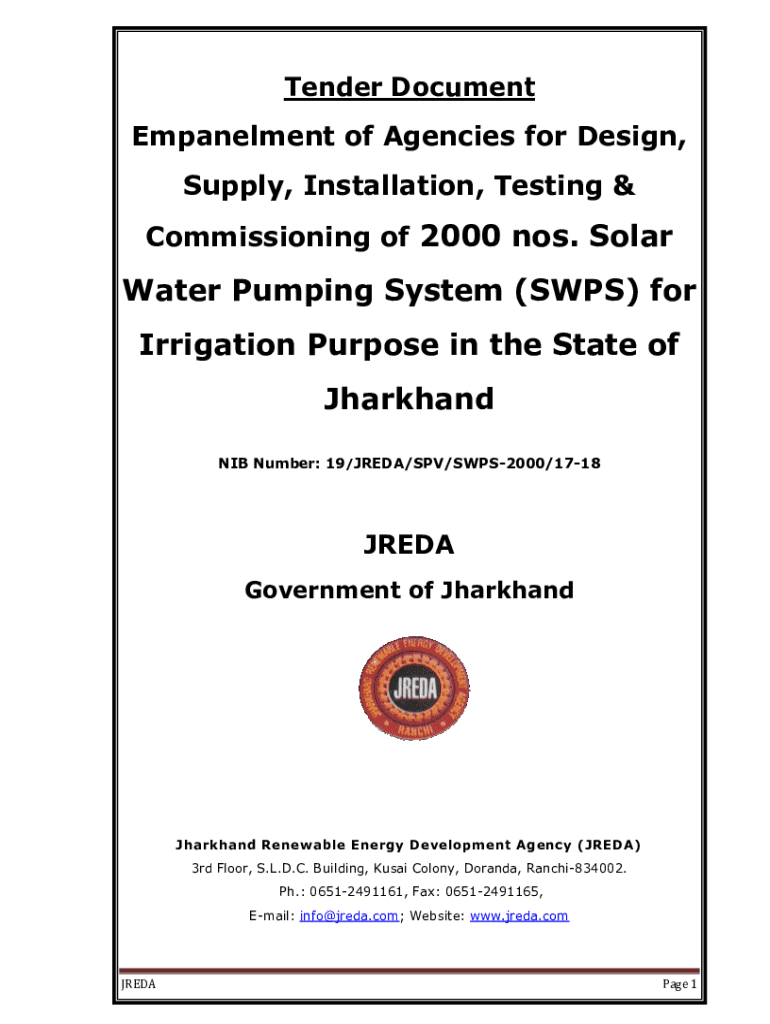 Fillable Online Water Pumping System (SWPS) for Irrigation Purpose in ...