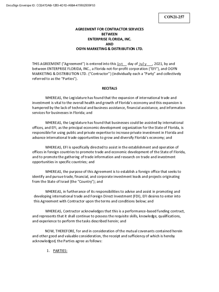 Fillable Online STANDARD WRITTEN AGREEMENT Fax Email Print - pdfFiller