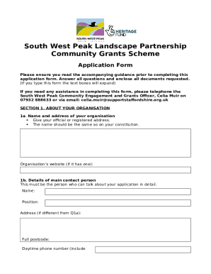 application - The National Lottery Heritage Fund Doc Template | pdfFiller