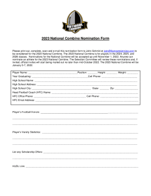 Fillable Online 2024 National Combine Nomination Form - NBC Sports Fax ...