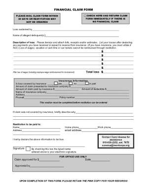 Fillable Online Claim Form - Virginia Victims Fund Fax Email Print - pdfFiller
