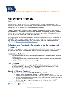 Fillable Online Fall-themed Writing Prompts - Writing with Sharon ...