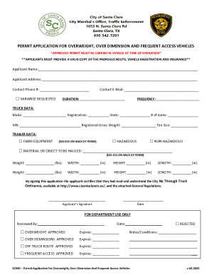 Fillable Online Commercial vehicleOversize and overweight permits Fax ...