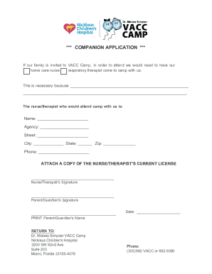 Fillable Online Register your child to participate as a Camper - VACC ...