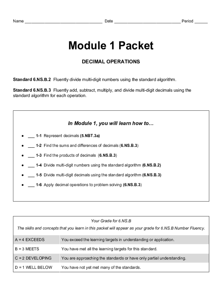 Fillable Online 6.NS.B.3 Worksheets - Common Core Math Fax Email Print ...
