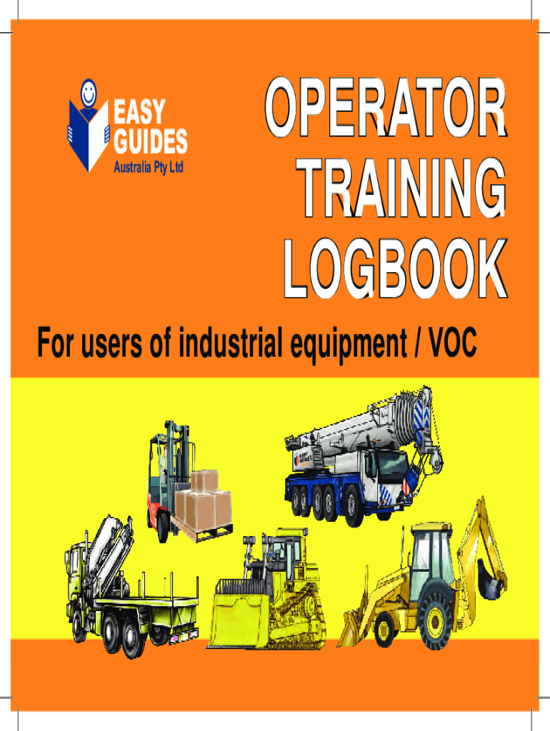 Fillable Online OPERATOR TRAINING LOGBOOKEasy Guides Fax Email Print ...