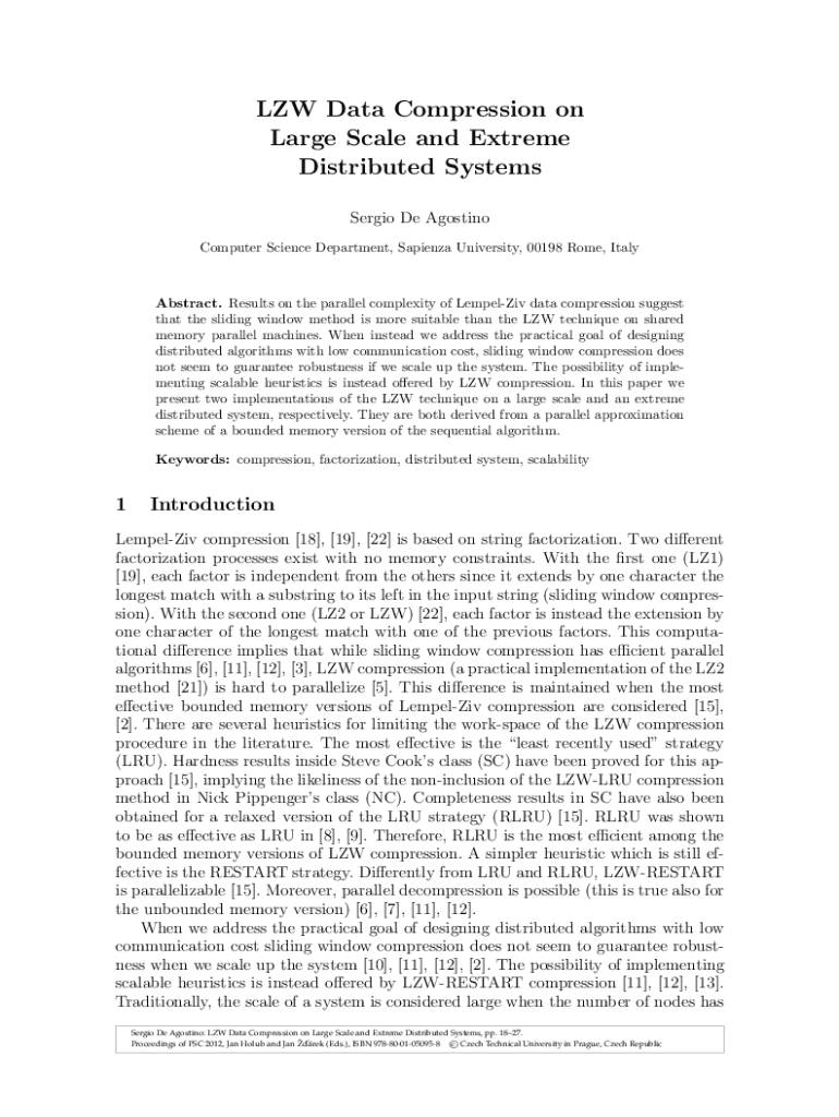 Fillable Online LZW Data Compression on Large Scale and Extreme ...