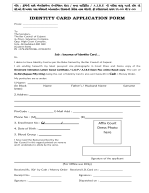 Fillable Online IDENTITY CARD APPLICATION FORM Fax Email Print - pdfFiller