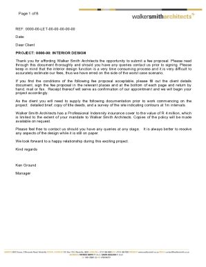 Fillable Online Interior Design Proposal Template - FREE Sample Fax ...