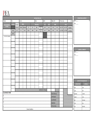 Fillable Online X/C Navigation LogVFR Cross Country Nav Log ...