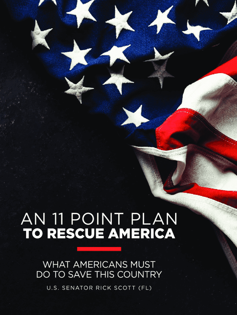 Fillable Online Senator Rick Scott announces his 11-point plan to ...