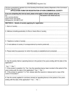 Fillable Online Small Society Lottery Application Form Fax Email Print ...