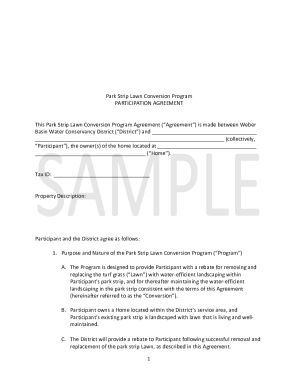 Fillable Online Agreement with Weber Basin water district makes Flip ...