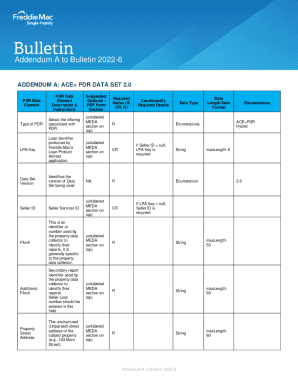 Fillable Online Now Supporting ACE + PDR for Freddie Mac - Dart ...