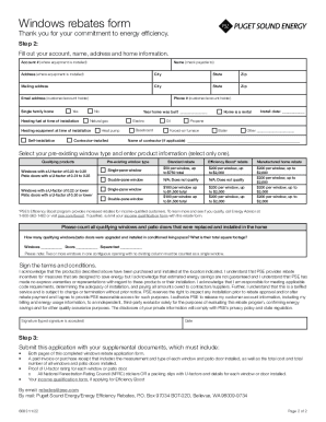 Fillable Online Windows rebates form Fax Email Print - pdfFiller