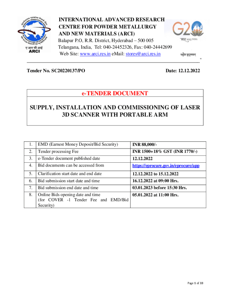 Fillable Online International Advanced Research Centre for Powder ...