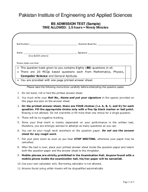 Fillable Online 265517393-PIEAS-Entry-Test-Sample-Paper-for-BS Fax ...