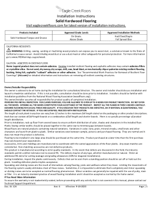 Fillable Online Installation Instructions Vinyl Rigid Core SPC Click ...