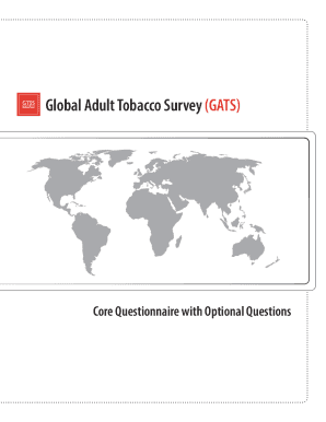 Fillable Online Global Adult Tobacco Survey (GATS): Fact Sheet ...