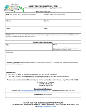 Fillable Online Donation Form (NEW) meb - Shoreline Cooperative ...