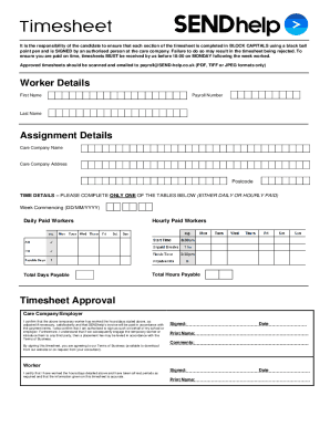 Fillable Online Protocol Timesheet - Fill and Sign Printable Template ...