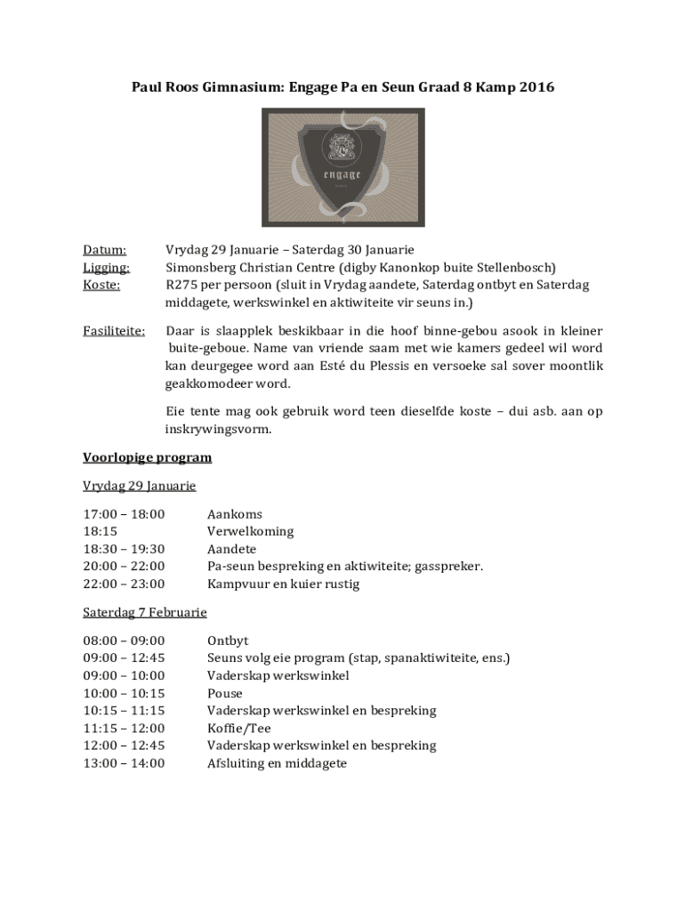 Fillable Online Simonsberg Christian Centre (digby Kanonkop buite ...