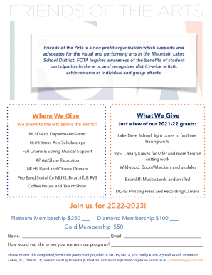 Fillable Online FOTA Membership Form Fax Email Print - pdfFiller