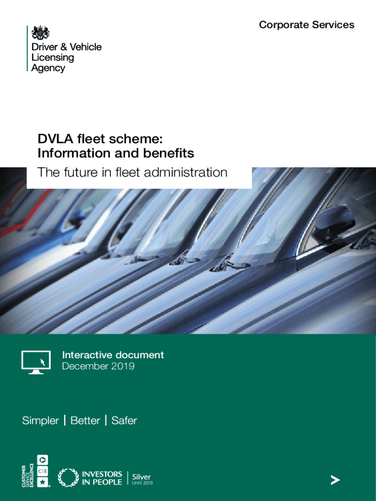 Fillable Online DVLA fleet scheme: Information and benefits The ... - GOV.UK Fax Email Print ...
